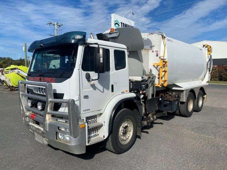 2014 Iveco Acco Dual Control Waste Disposal Truck with Bucher Rear ...