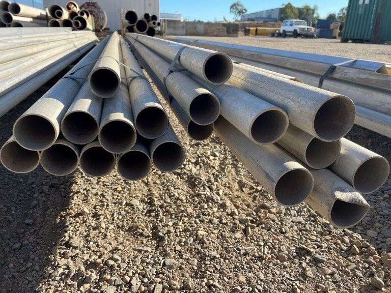 20x Approx 6m 50mm Aluminium Pipe - TVAA Pty Ltd T/A Tomkins Valuers ...