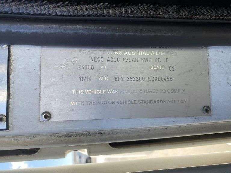 2014 Iveco Acco Dual Control Waste Disposal Truck with Bucher Rear ...