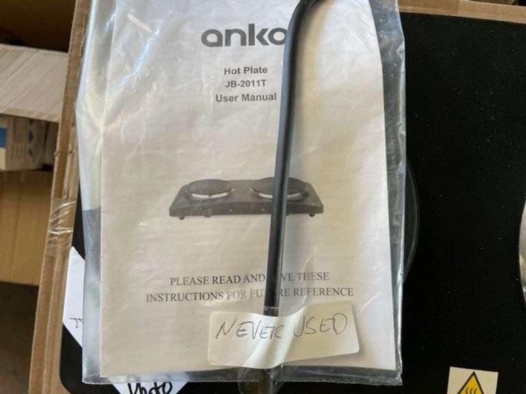 Anko Electric Hot Plate - TVAA Pty Ltd T/A Tomkins Valuers & Auctioneers