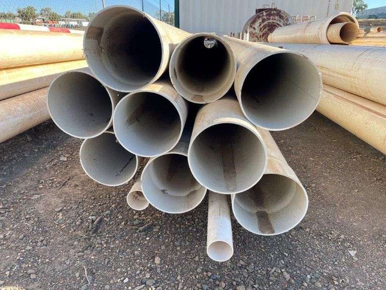 9x 250mm HD PVC Pipe - Approx 6.2m - TVAA Pty Ltd T/A Tomkins Valuers ...