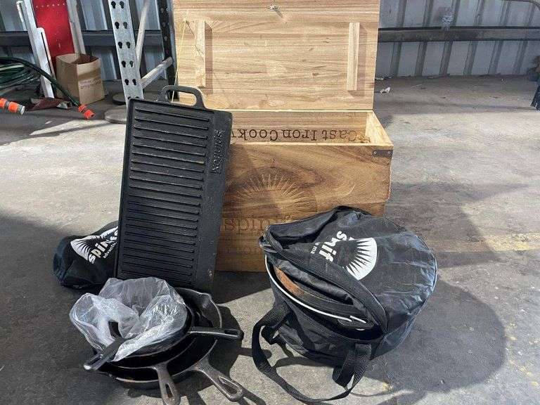Spinifex Cast Iron Camp Cooking Kit - TVAA Pty Ltd T/A Tomkins Valuers ...