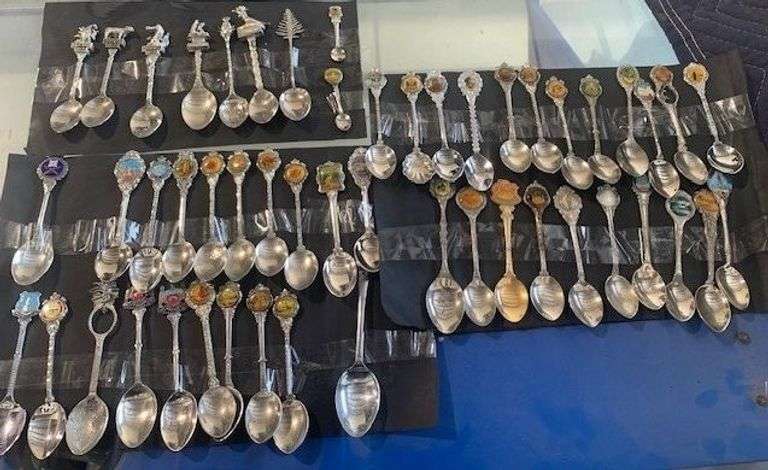 Silver Souvenir Teaspoon Collection - TVAA Pty Ltd T/A Tomkins Valuers ...