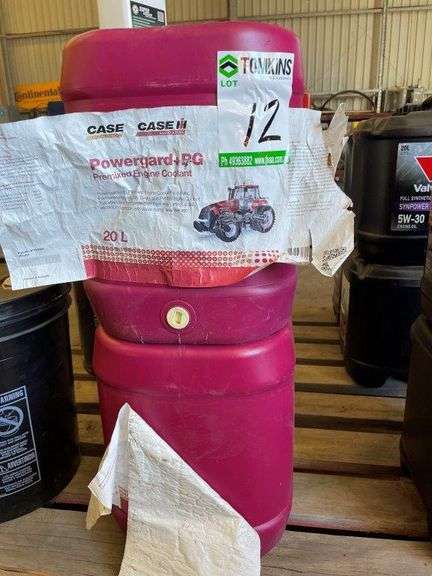 2x Unused 20L Tubs Powergard+PG Premixed Engine Coolant - TVAA Pty Ltd ...