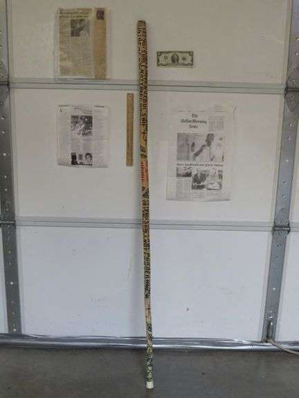 "Moses Walking Stick" with The Ten Commandments, Made by Dallas Artist ...