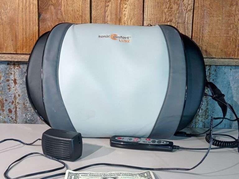 Sonic Comfort Luxe Back and Body Massager with Light Heat Therapy ...