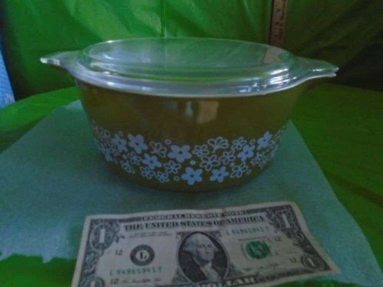 PYREX Crazy Daisy Cinderella Crazy Daisy Bowl #475B w/Lid 2 1/2qt ...