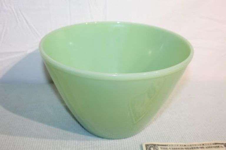 Awesome Vtg Collectible Green Jadeite Glass Ware Fire King Ovenware Mixing Bowl Texas Online