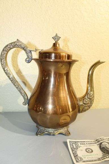 Stunning handmade large copper teapot imported from Pakistan - Texas ...