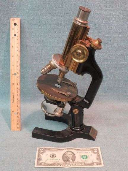 Antique C. Reichert Wien Microscope No. 50514 as shown - Texas Online ...