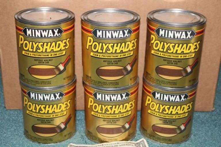 6 Quarts of Minwax Polyshades Stain and Polyurethane in One Step ...