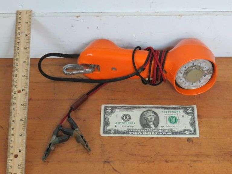 Vintage Orange GTE Lineman Rotary Test Telephone as shown - Texas ...