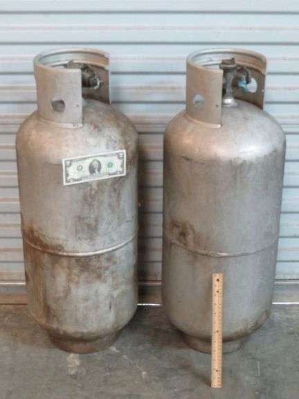 Two Empty Propane Tanks as shown - Texas Online Auction House