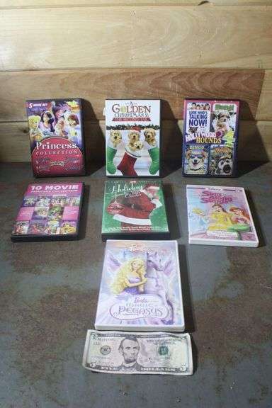 Set of 7 DVDs - Princess Collection, A Golden Christmas 2, Hollywood ...