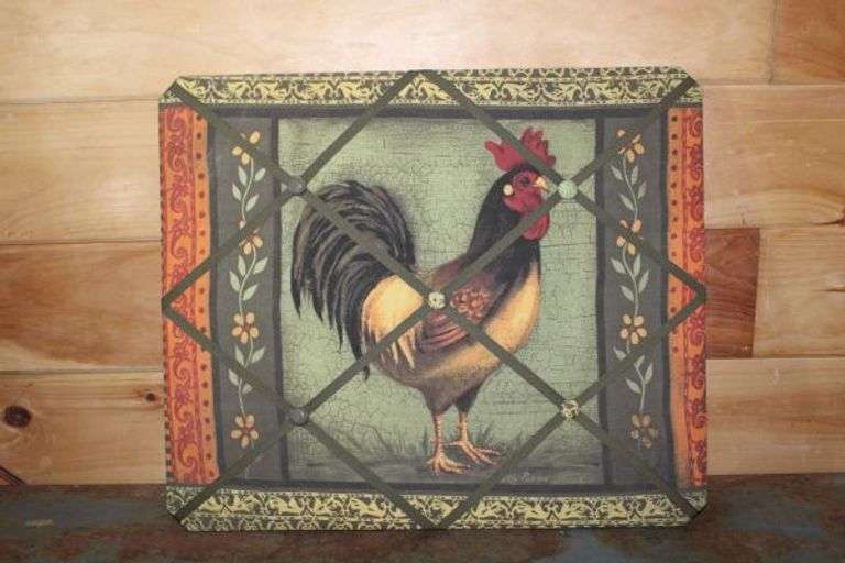 Vintage rooster photo collage frame - Texas Online Auction House