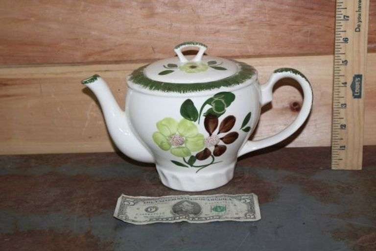 Vintage Blue ridge southern pottery teapot "Green Briar" - CASH ONLY ...