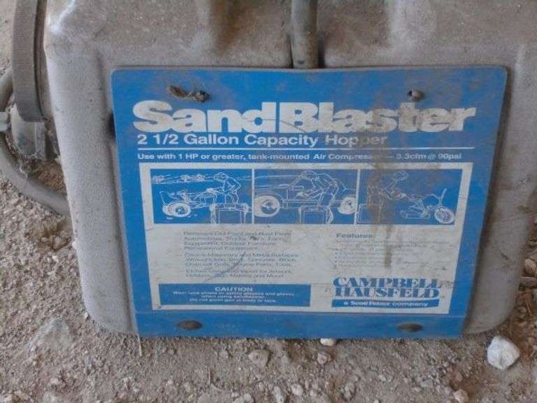 ALC Sandy Jet Abrasive Blaster model F-90 and a CAMPBELL HAUSFELD 2.5 ...