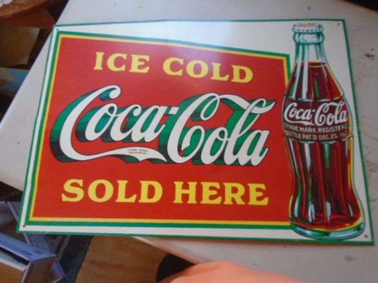 Coca Cola sign 12x17, Cash only! - Texas Online Auction House