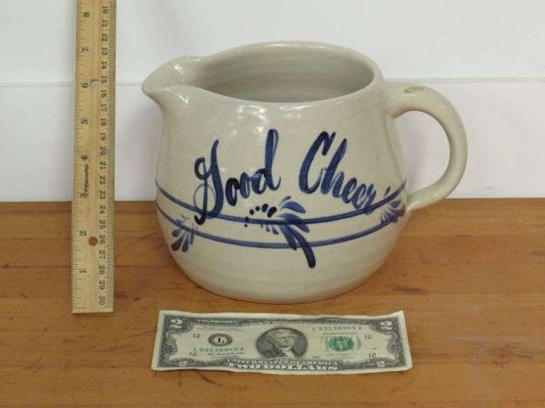 Marshall Pottery "Good Cheer" Pitcher as shown, signed Master Potter ...