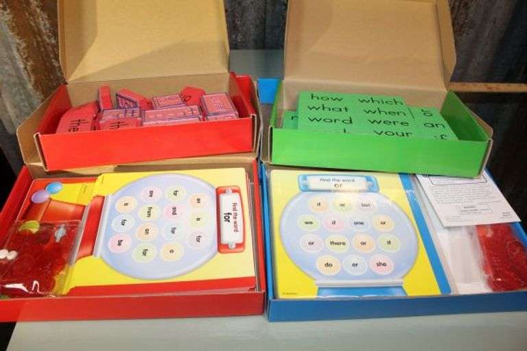 Lot of 4 sets Lakeshore Learning learning materials as shown - 2 Stamp ...