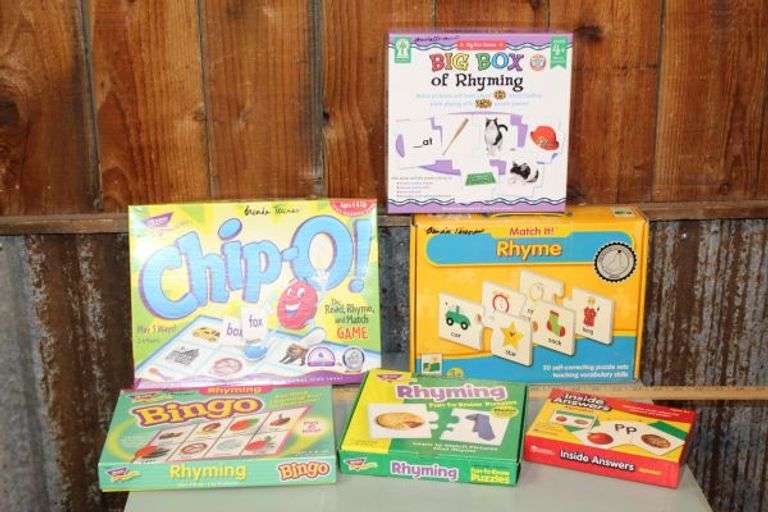 Lot Of 7 Educational Literacy rhyming Centered Learning Materials And Lot Of 7 Educational Literacy rhyming Centered Learning Materials And