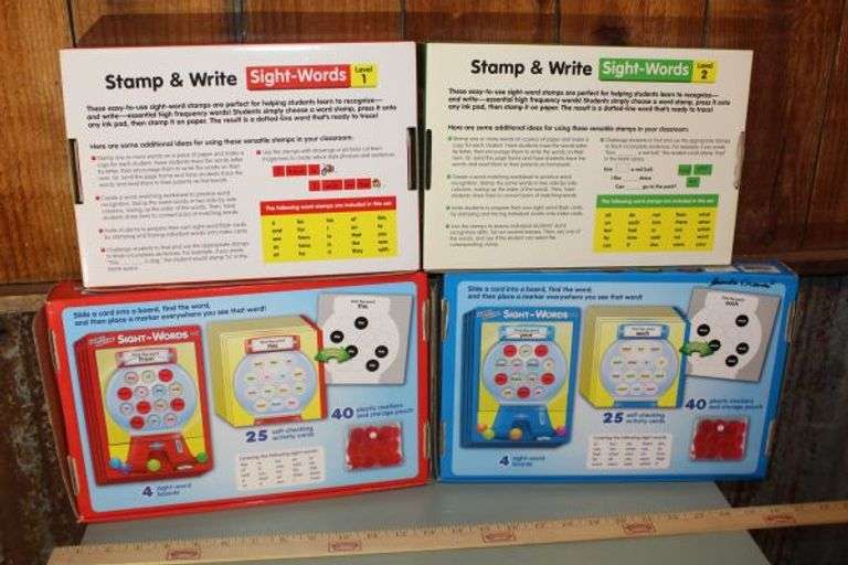 Lot of 4 sets Lakeshore Learning learning materials as shown - 2 Stamp ...