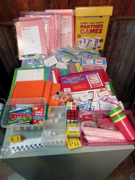 Large lot math related learning materials including Everyday Counts ...