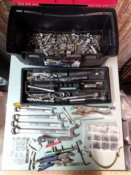 Loaded tool box as shown with tools from brands like CRAFTSMAN, KOBALT ...