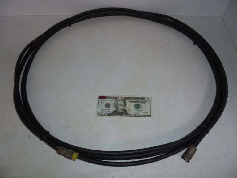 COAX CABLE RG-9B/U 28 FEET 50 OHMS IMPEDANCE minimal damage only on the ...