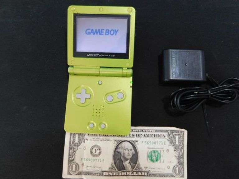 Gameboy Advance SP!! Lime Green! AGS-001! Also includes AWESOME 26" x ...