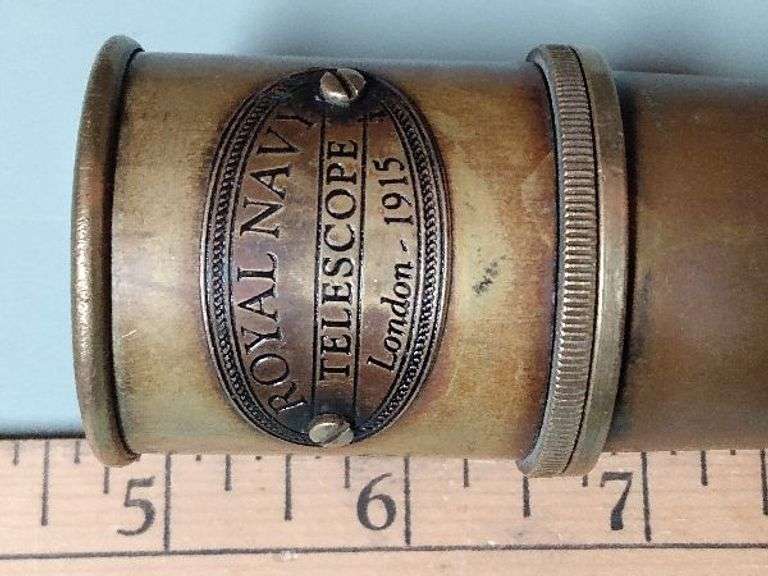 Antique Royal Navy Telescope London 1915 - Texas Online Auction House