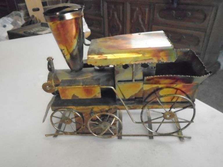 Cash Only -- Vintage, metal train music box (B1) - Texas Online Auction ...