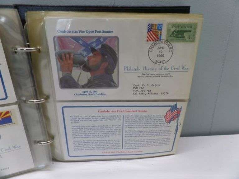 Awesome "Philatelic History of the Civil War"!! Post Cards, Stamps ...