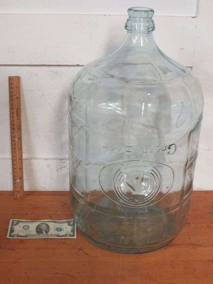 Vintage Great Bear Five Gallon Glass Water Jug as shown - Texas Online ...