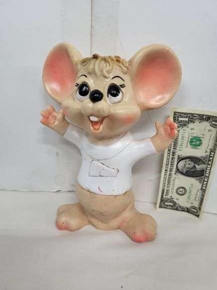Vintage Hard Plastic Mouse Bank – no stopper. ~ cash only ~. (1C ...