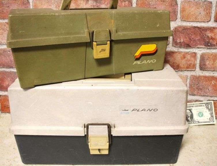 PLANO TACKLE BOXES - Both in Good Condition - Handles, Latches, and ...