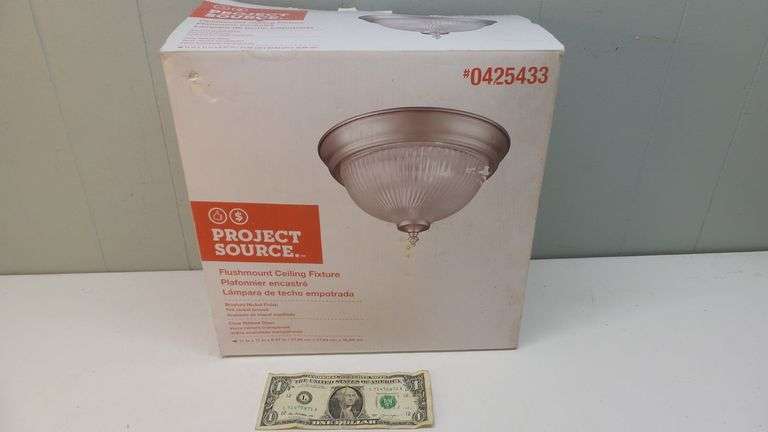 NEW Project Source Flushmount Ceiling Fixture! (2B) - Texas Online ...