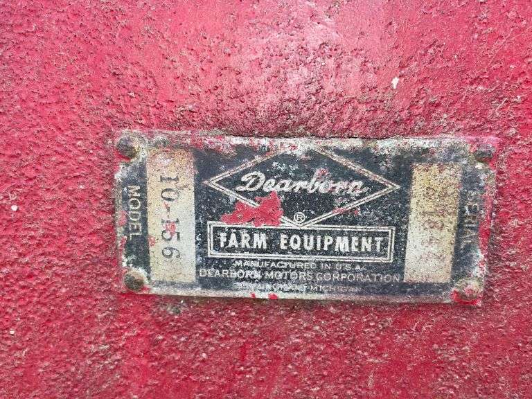 Ford Dearborn 2 Bottom Plow, Model 10-156 - United Edge Real Estate ...