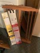Wood Clothes Drying Rack & Mini Blinds - United Edge Real Estate & Auction