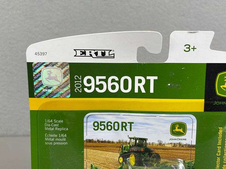 John Deere 9560RT Tractor, 1/64 Scale, Ertl - United Edge Real Estate ...