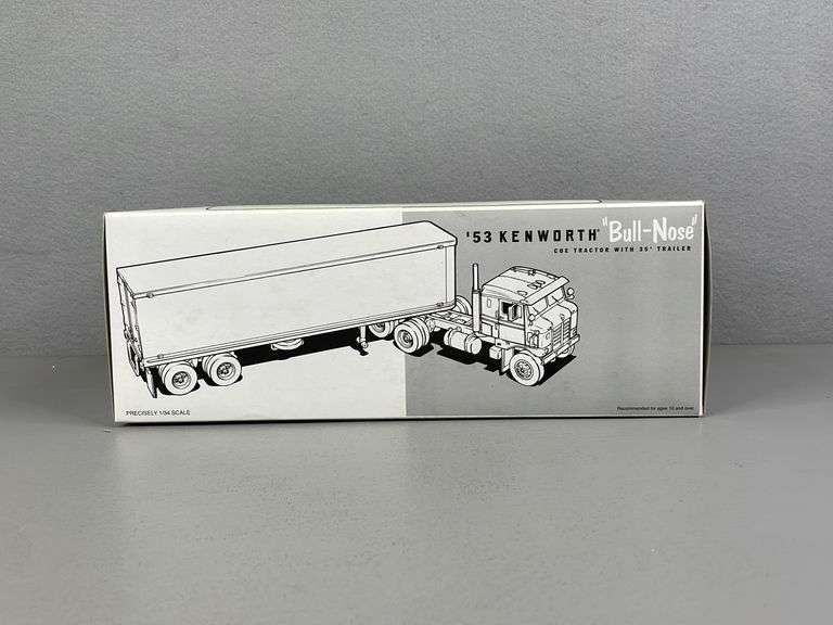 1953 Kenworth Bull-Nose Tractor Trailer, 1/34 Scale, First Gear ...