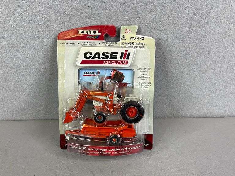Case 1270 Tractor W/Loader & Spreader, 1/64 Scale - United Edge Real ...