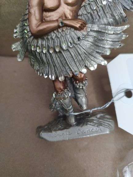 Masterworks Fine Pewter Eagle Dancer Native American Statue - United ...