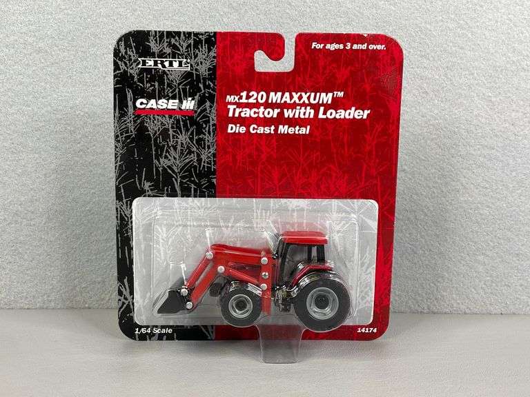 Case IH MX120 Maxxum Tractor W/Loader, 1/64 Scale - United Edge Real ...