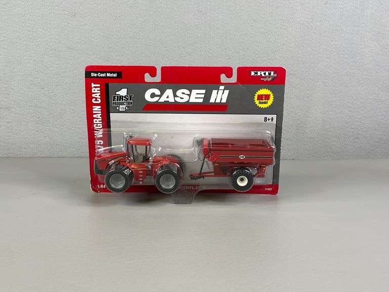 Case IH STX375 W/Grain Cart, 1/64 Scale, Ertl Britains - United Edge Real Estate & Auction
