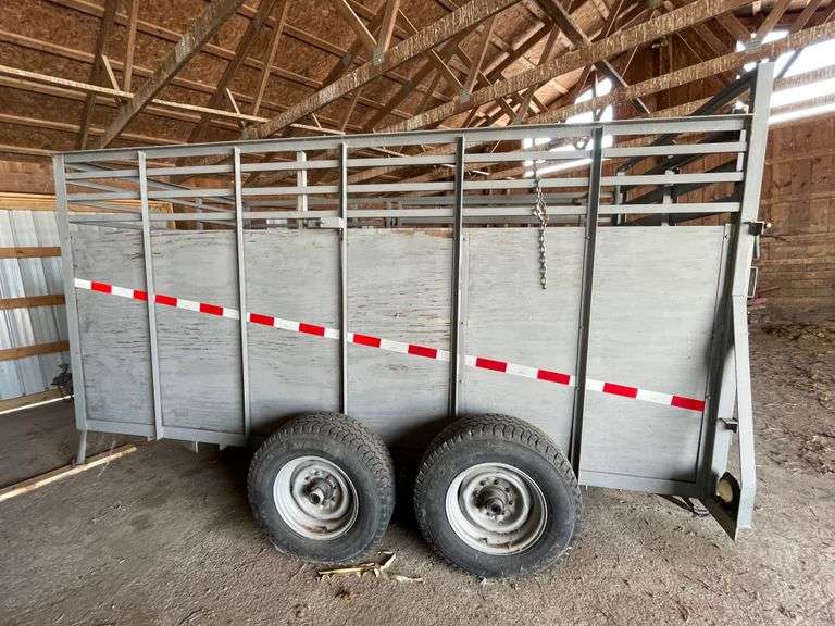 12-Ft Homemade Livestock Trailer - United Edge Real Estate & Auction