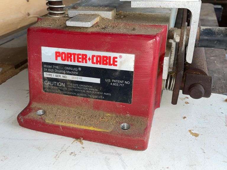 Porter Cable 24” Dovetail Machine, Model 7116 - United Edge Real Estate ...