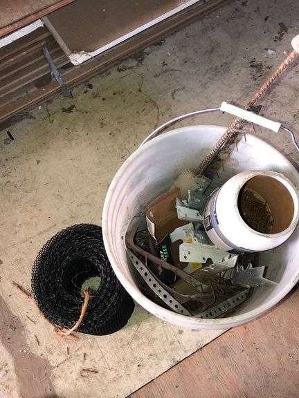 Bucket of Screws and Hinges - United Edge Real Estate & Auction