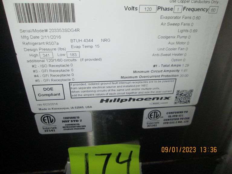 HILL PHOENIX MEAT CASE - US Power Bid