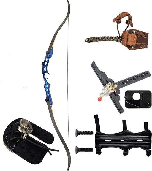 ROCHAN Recurve Bow Takedown Hunting Bow and Arrow Archery Set for Teens ...